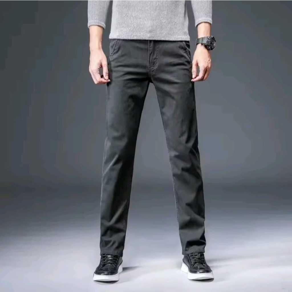 Jual Alba Java Celana Panjang Pria catoon carbon Reguler Fit warna best quality | Shopee Indonesia