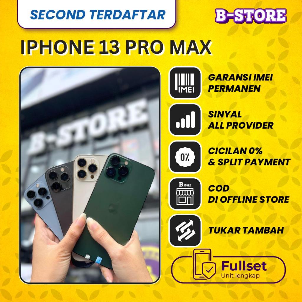 Jual Apple iPhone 13 PRO MAX 128GB - Fullset - 128 GB - Second Terdaftar | Shopee Indonesia