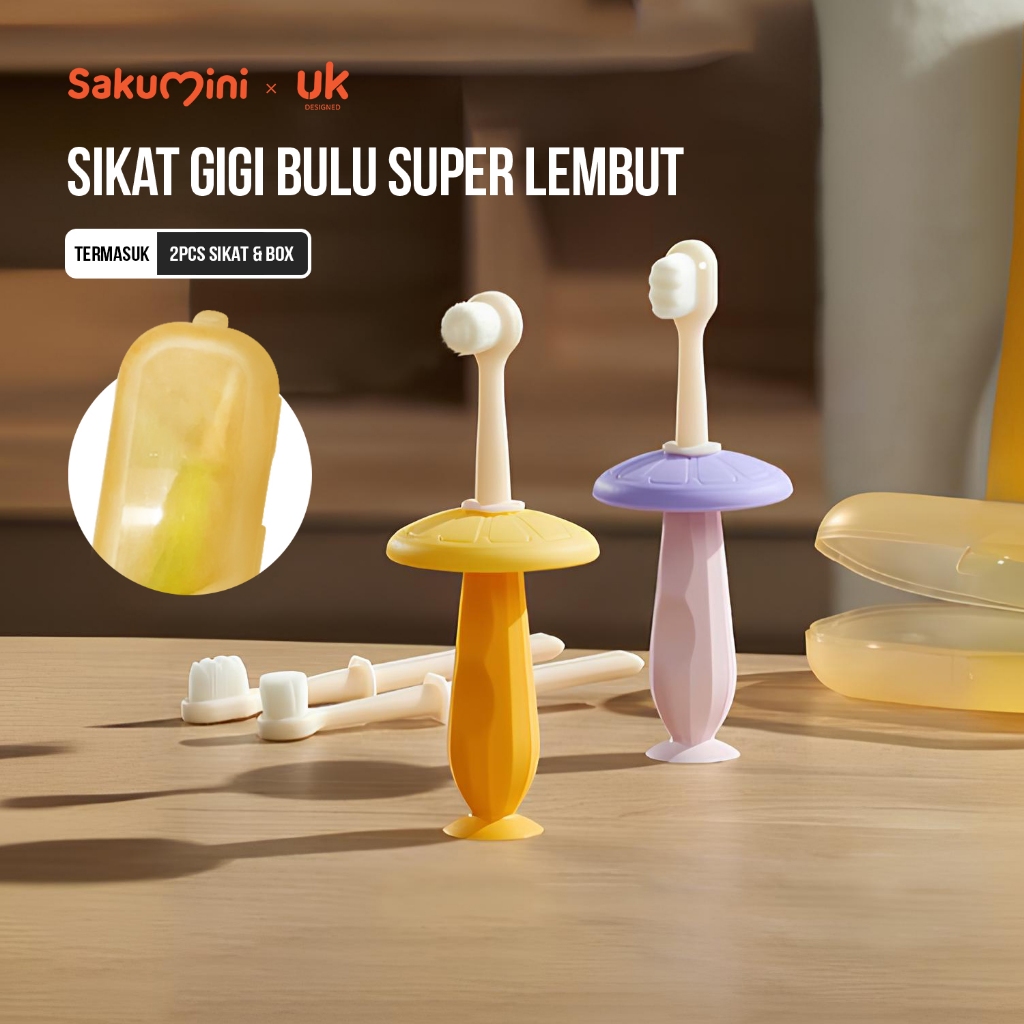 Jual Sakumini Sikat Gigi Anak Lembut Soft Children Training Toothbrush ...