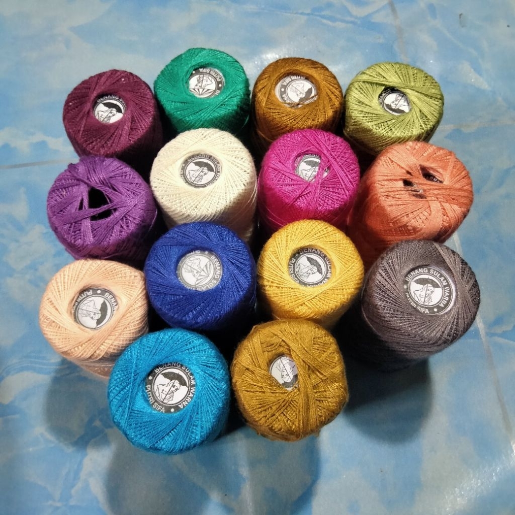 Jual Benang Sulam Per Roll (Benang Ketapi) | Shopee Indonesia