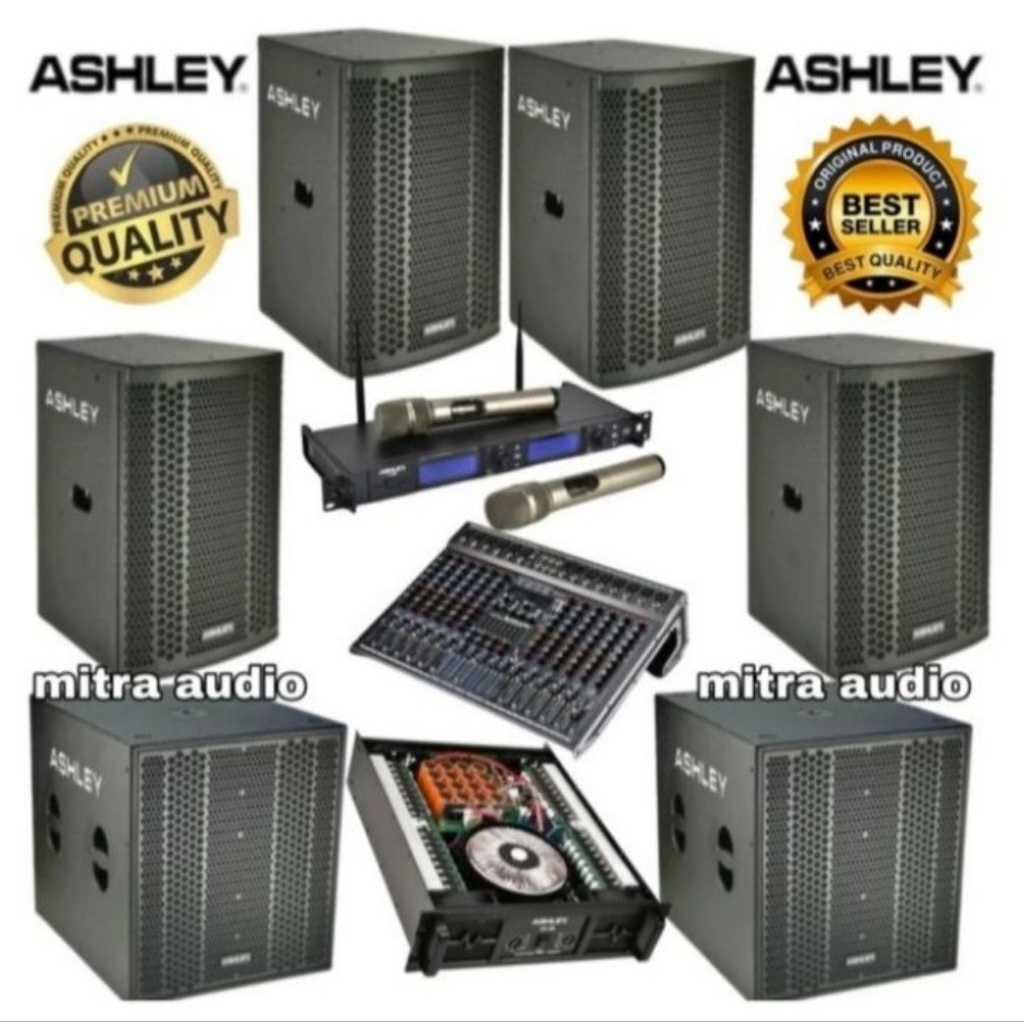 Jual Paket sound karaoke speaker pasif ASHLEY 12 inch + subwoofer pasif ...