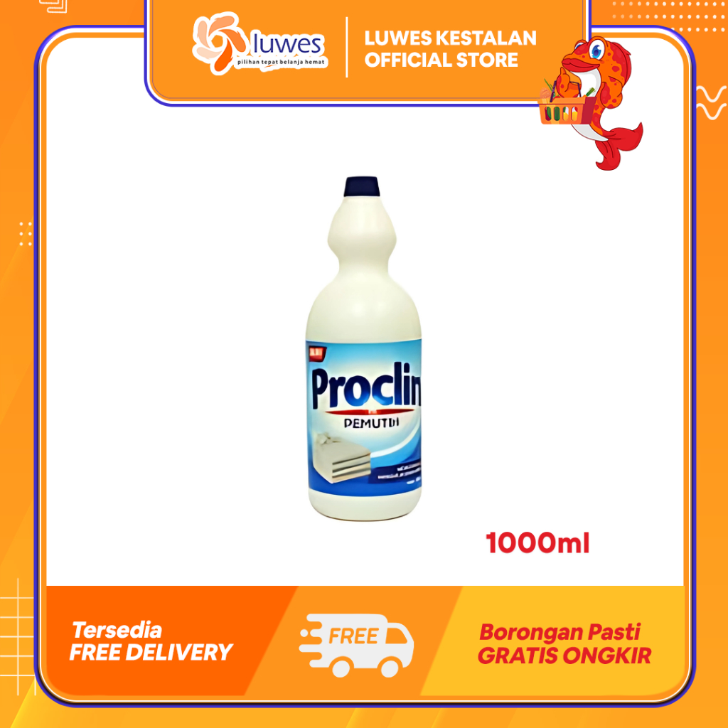 Jual Proclin Bottle Pemutih Pakaian 1000ml Pemutih & Penghilang Noda ...