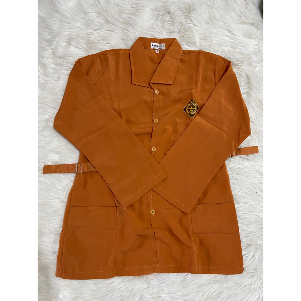 Jual (Obral 00198) Baju Pramuka Cewek kancing SMP/SMA Bahan Tisu ...