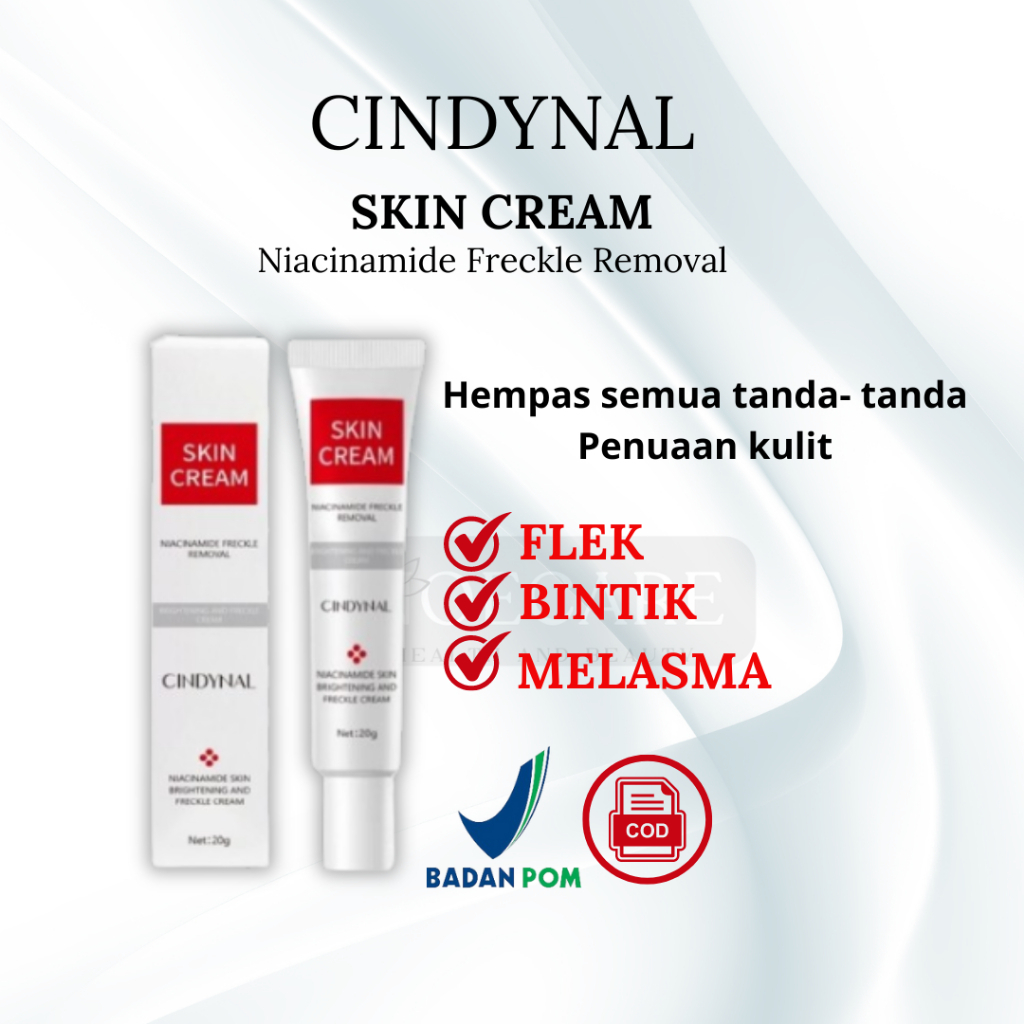 Jual CINDYNAL SKIN CREAM WHITENING FRECKLE REMOVING CREAM / CREAM PENGHILANG BINTIK HITAM DI ...