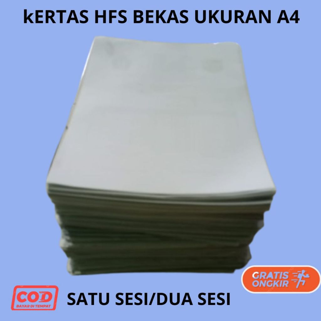 Jual Kertas HVS bekas untuk cetak label dan pembungkus Kertas Hfs Bekas ...