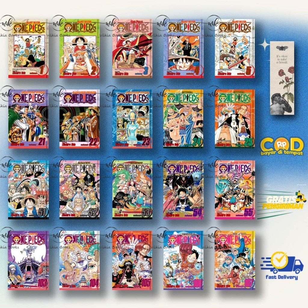 Jual Manga One Piece Vol. 101-108 by Eiichiro Oda (English & Indonesian ...
