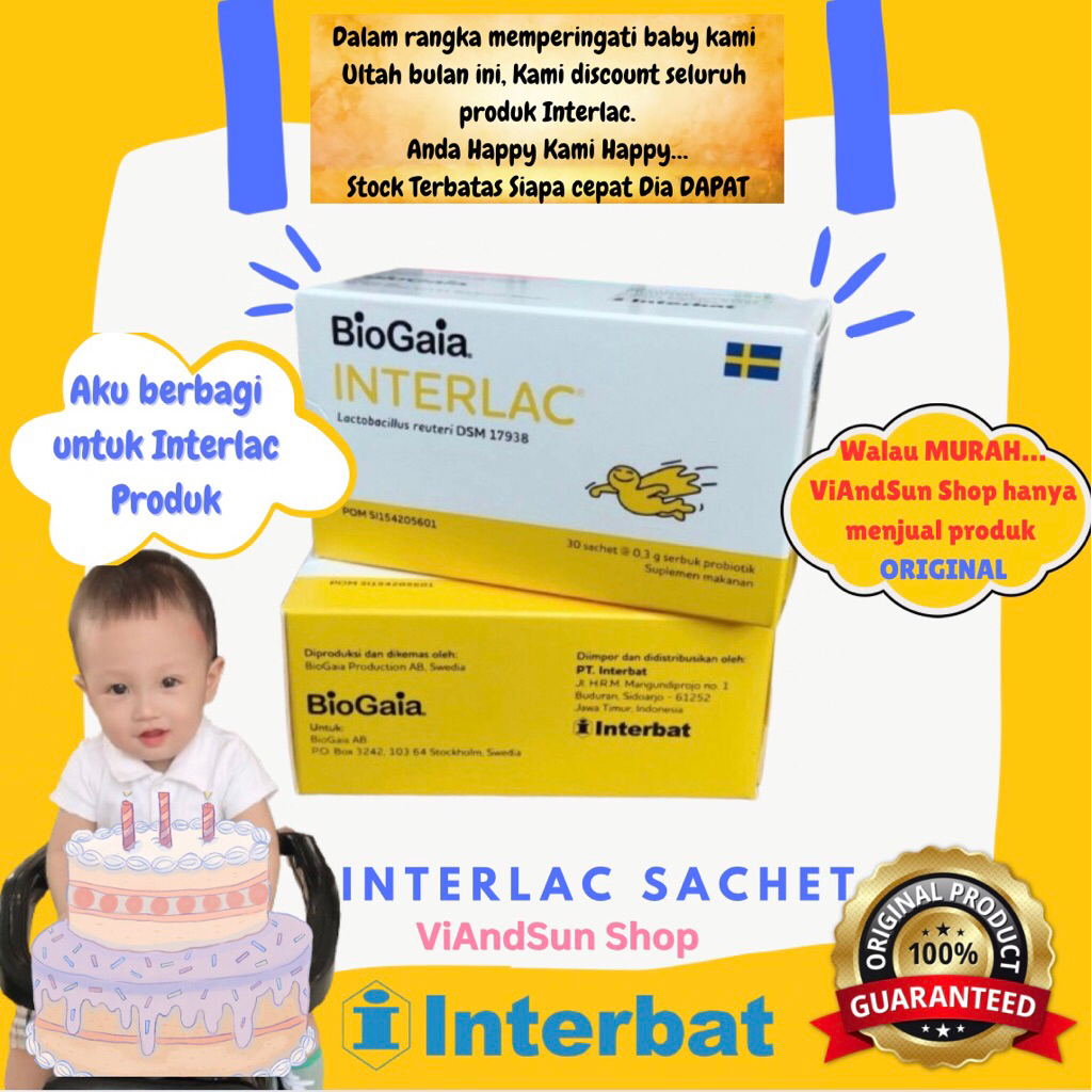 Jual Interlac Probiotic Powder Serbuk Sachet - Eceran - Interlac SACHET ...