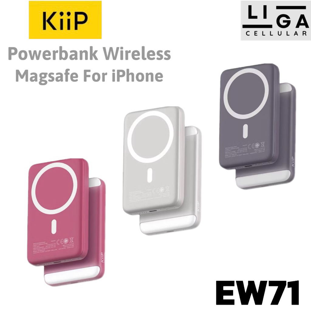 Jual KiiP Wireless EW71 Powerbank Magsafe Dual Magnetic Fill Light 20W ...