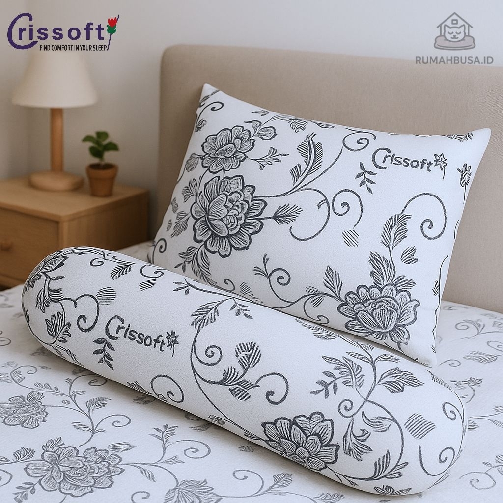 Jual Bantal Guling Empuk Memory Foam Jumbo 43x60 | Kain Knitting Lembut ...