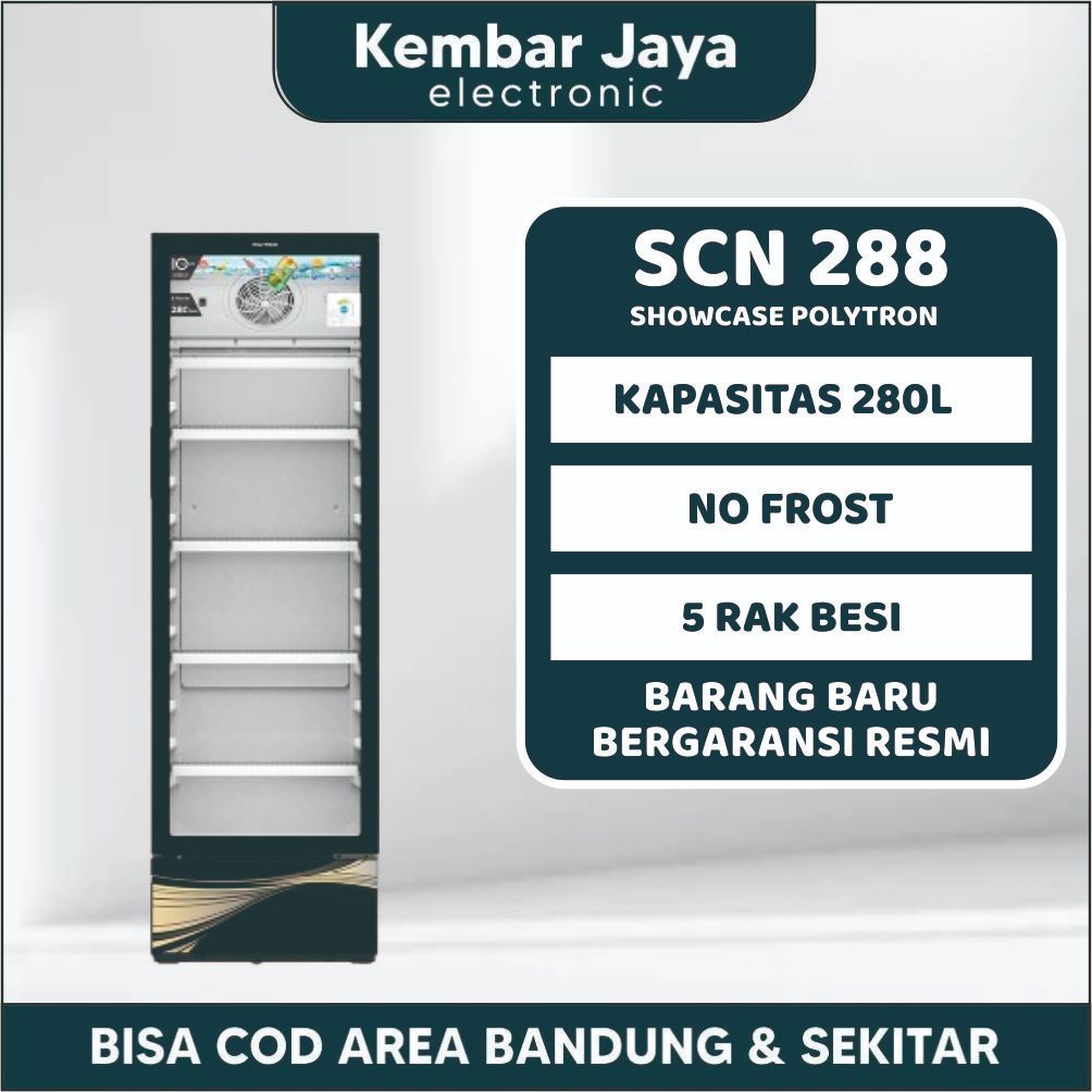 Jual SHOWCASE POLYTRON SCN-288 DIGITAL DISPLAY 5RAK NO FROST | Shopee ...