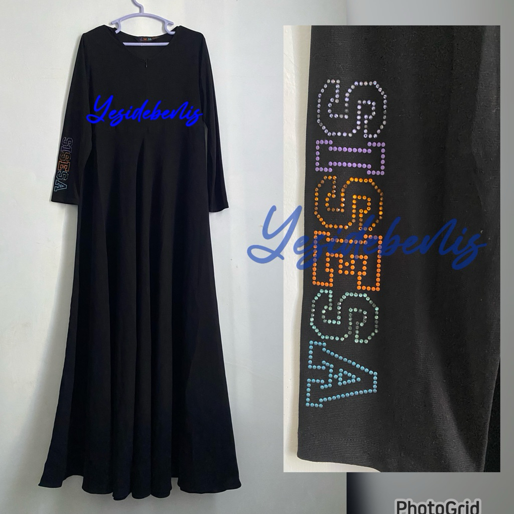 Jual PRELOVED DRESS SISESA ARIFAH WARNA BLACK ORIGINAL | Shopee Indonesia