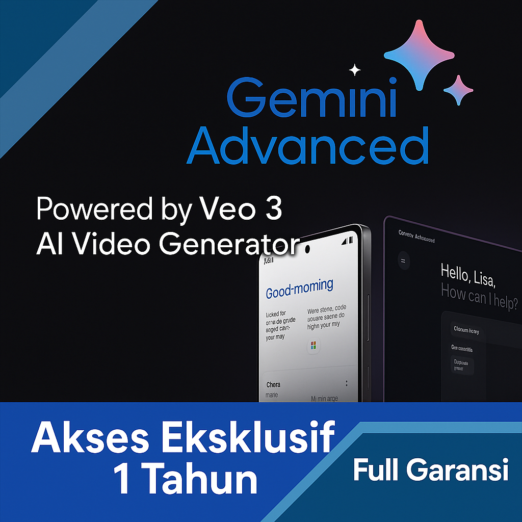 Jual Gemini Advanced AI Proo 1 Tahun | AI video generator powered by Veo 3 | Shopee Indonesia