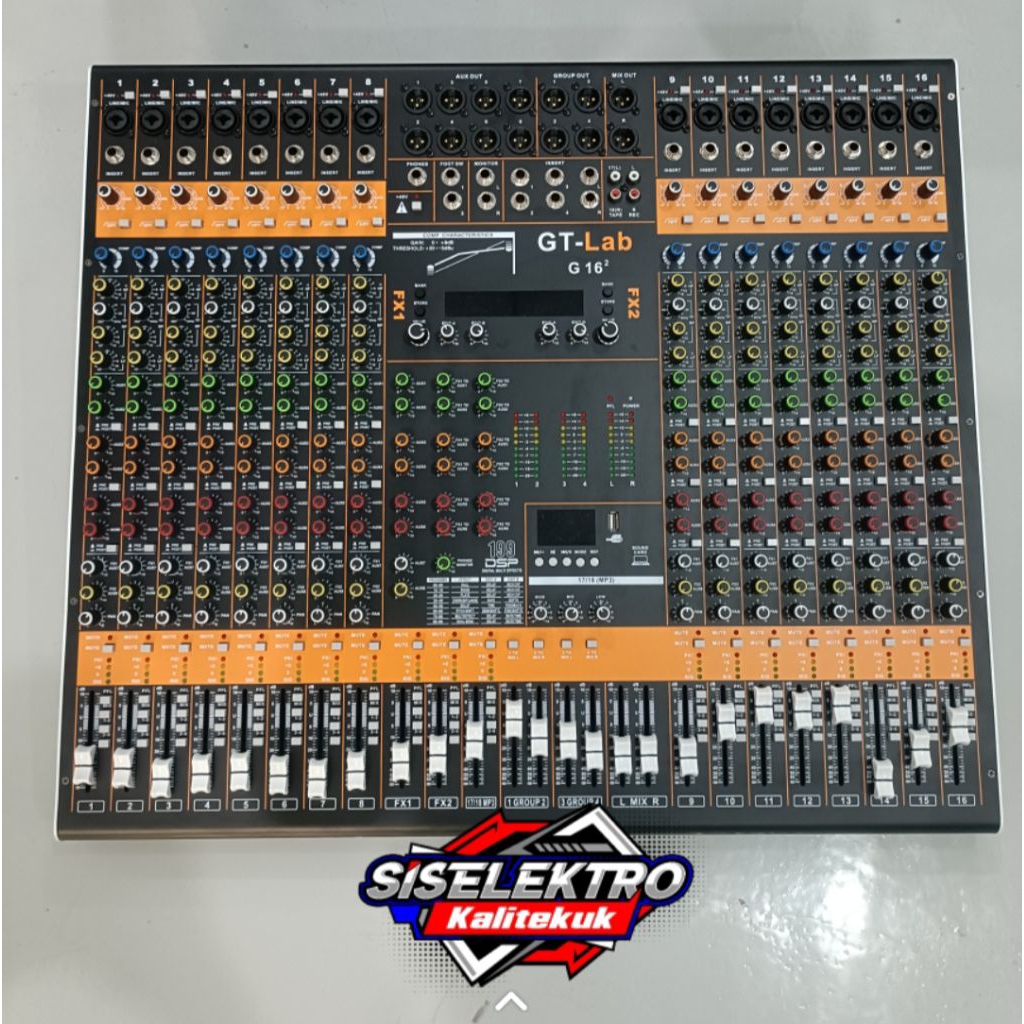 Jual mixer GT lab 16 Chanel gen 2 + kompres plus FX 2 GT lab 16 gen 2 ...