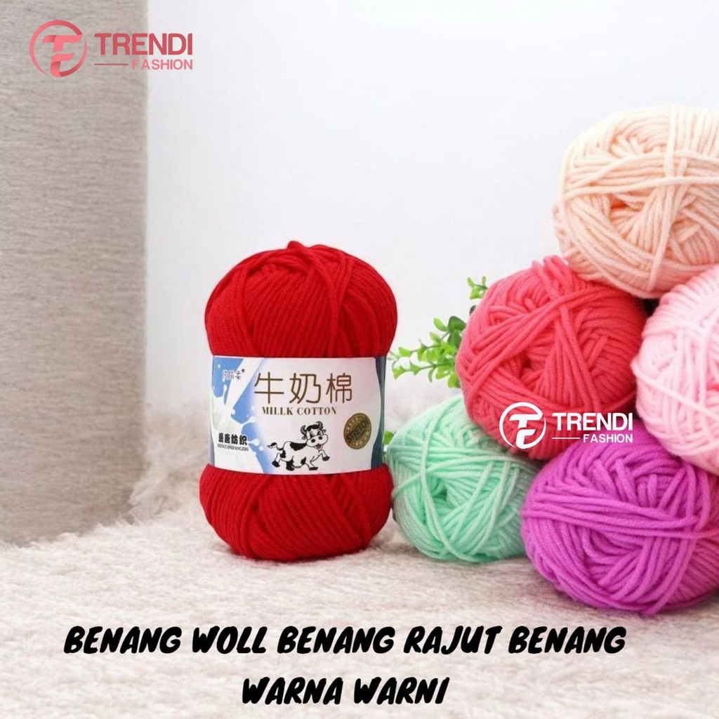 Jual Benang Woll Benang Rajut Benang Kerajinan Warna Warni | Shopee ...