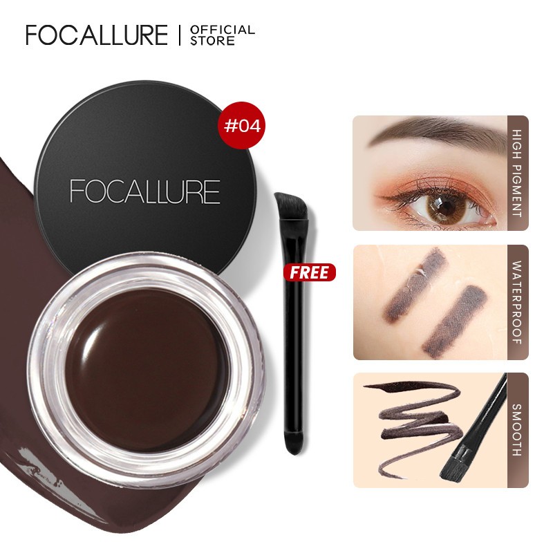 Jual FOCALLURE 2 in 1 Eyebrow Cream & Setting Gel 3D Pro Shape High ...