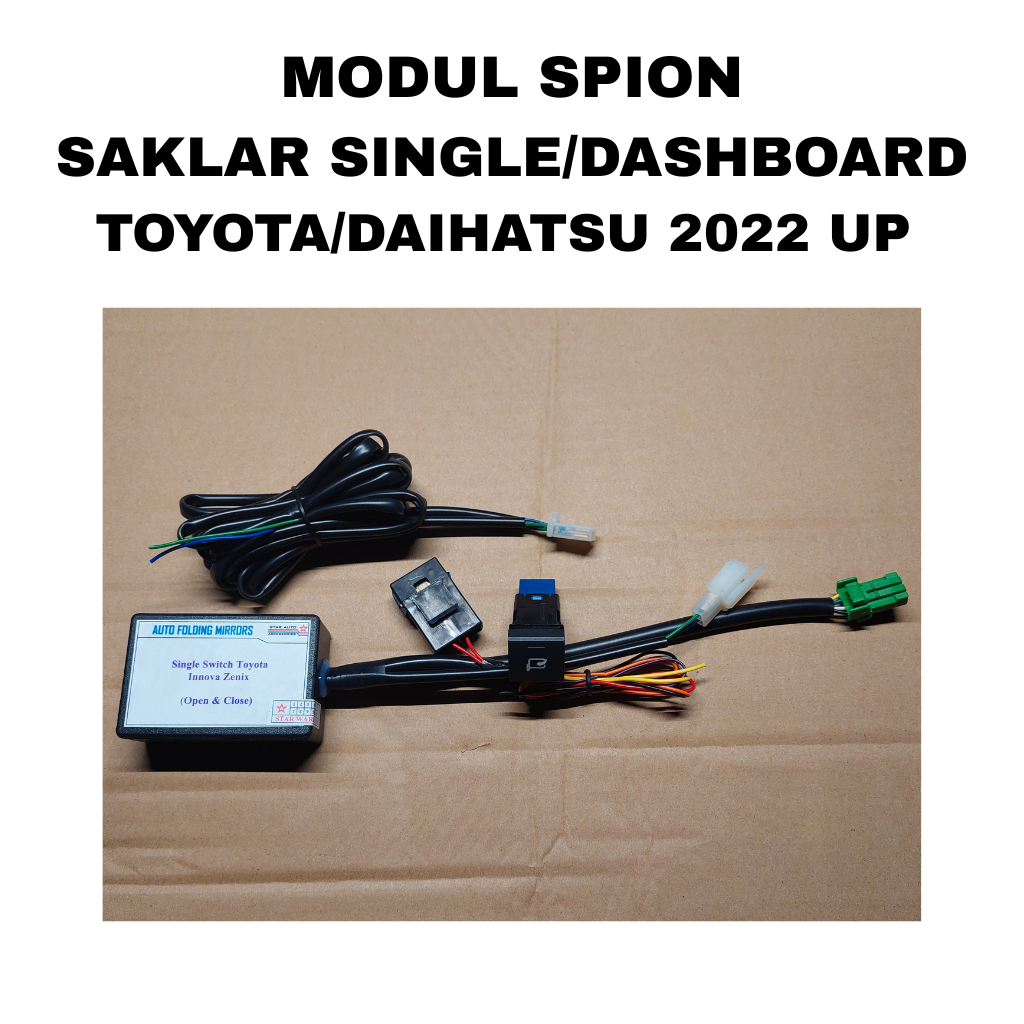 Jual MODUL SPION TOYOTA/DAIHATSU 2022 UP SAKLAR SINGLE/DASHBOARD+KABEL SET+SAKLAR /RETRACT/SPION ...