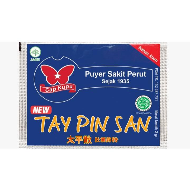 Jual TAY PIN SAN SERBUK / Tay Pin San Cap Kupu membantu meredakan sakit ...