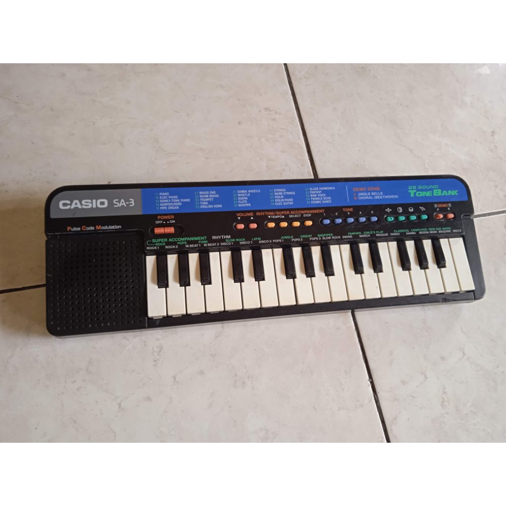 Jual piano casio keyboard casio sa3 original bekas | Shopee Indonesia