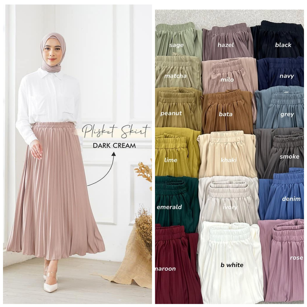 Jual Rok plisket premium dewasa / rok plisket tebal / rok plisketan ...