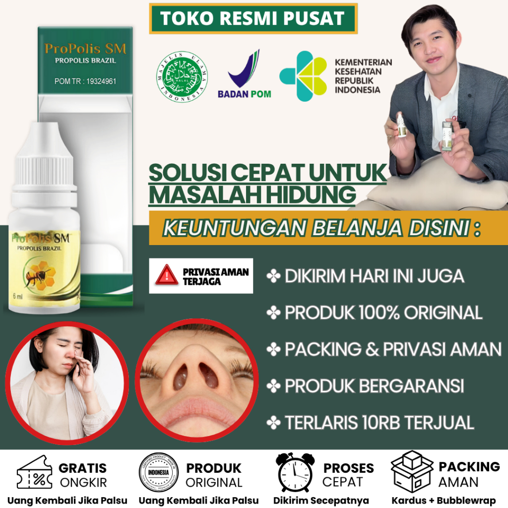 Jual Obat Polip Hidung Benjolan didalam Hidung Sinusitis Menahun Hidung ...