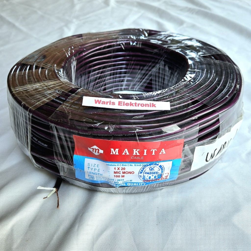 Jual Kabel Mic MONO 1 x 20 Makita Rol 100M | Shopee Indonesia