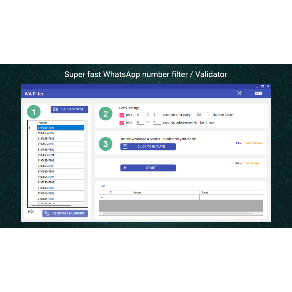 Jual SOFTWARE SUPER FAST WHATSAPP NUMBER FILTER ORIGINAL LIFETIME ...