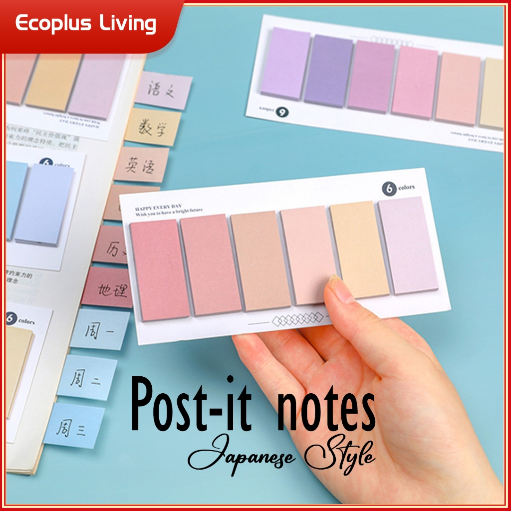 Jual 120Lembar Post it Notes Japanese Style Morandi Color ATK Keperluan ...