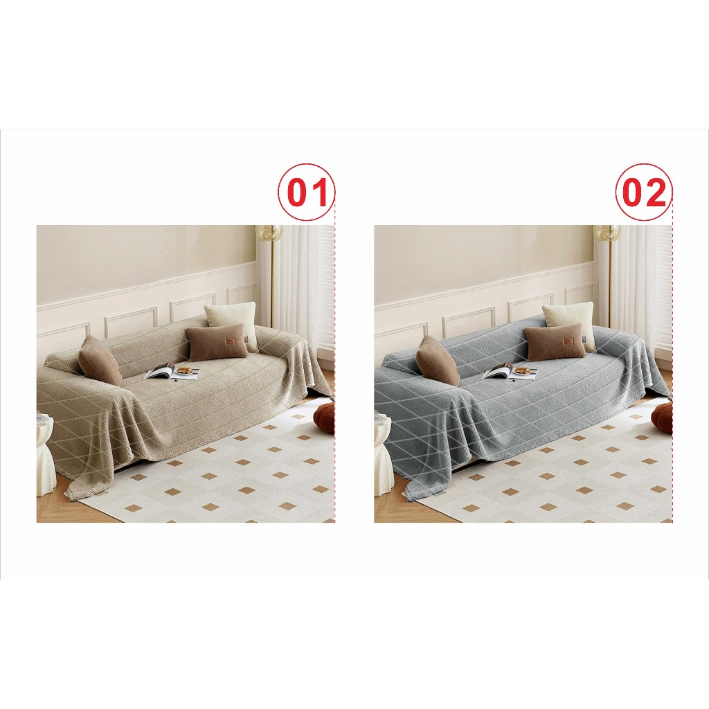 Jual Cover Sofa Lembut Bahan Polyester | Pelindung Sofa 180x260cm ...