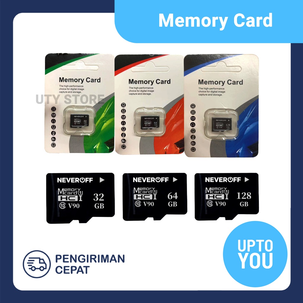 Jual Memory Card Micro SD Class 10 Speed V90 32GB/64GB/128GB Kartu ...