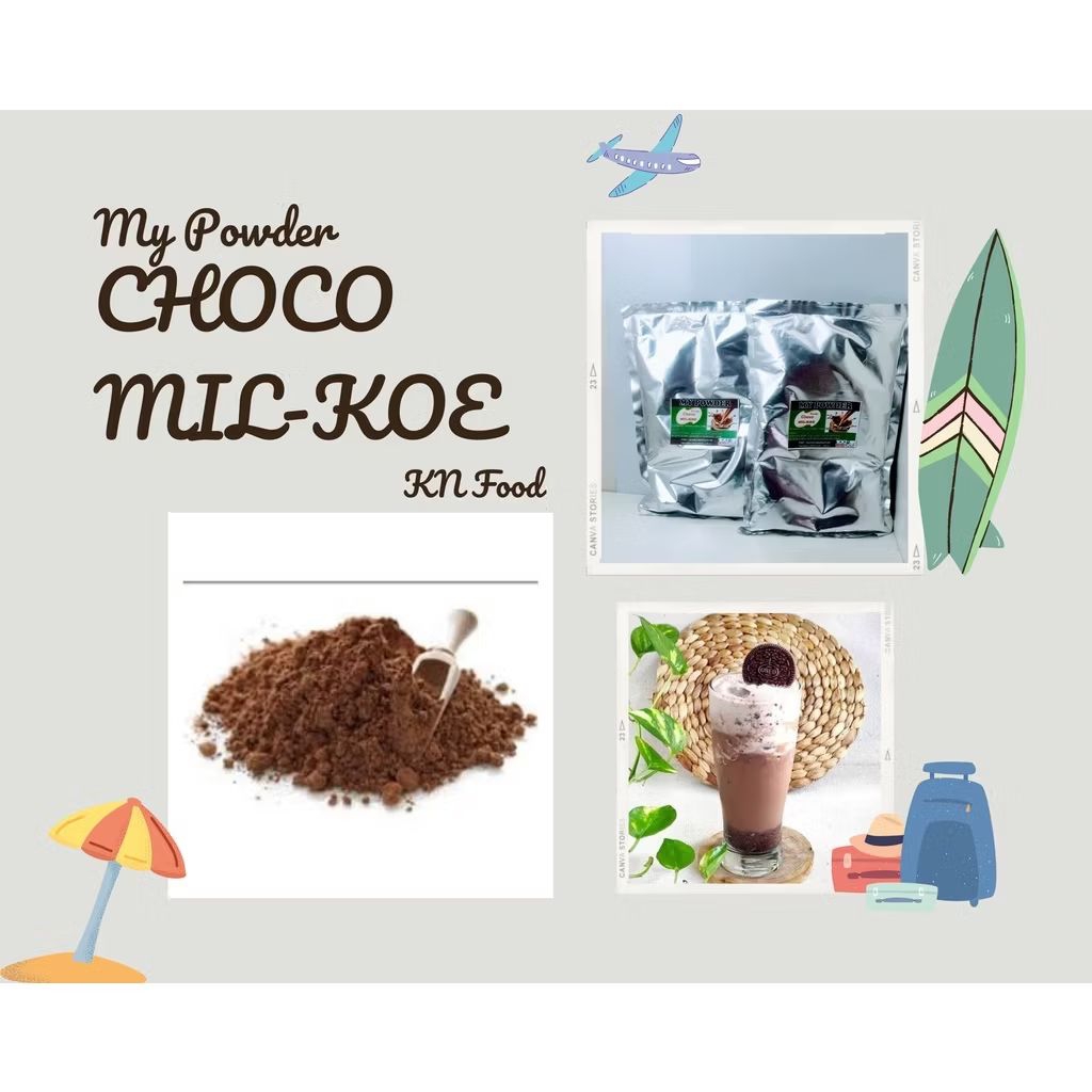 Jual Powder bubuk minuman coklat my powder Choco milkoe 1kg - bubuk ...