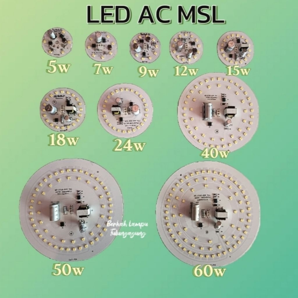 Jual Led ac msl all varian watt 5w sampai 50w/pcb led ac msl/mesin led ...