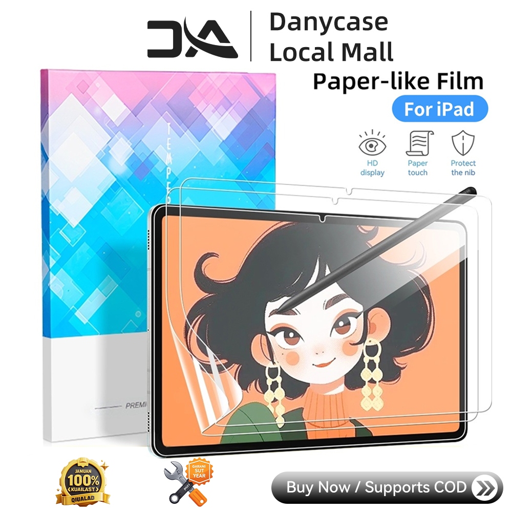 Jual DANYCASE Paper Film Like Screen Protector for ipad gen 10/11 ipad ...