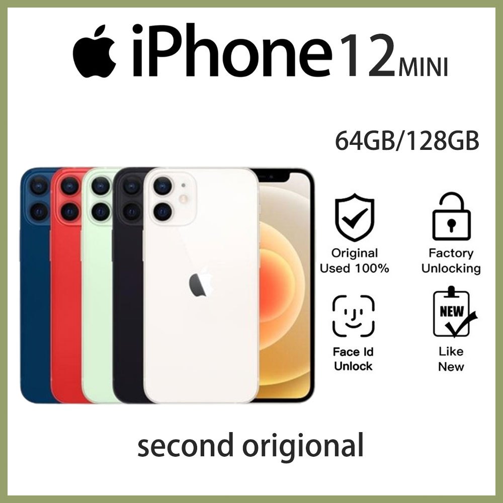 Jual APPLE iPhone 12MINI 128GB | 64GB 100%Original Mulus Fullset Bergarasi Second inter like new ...
