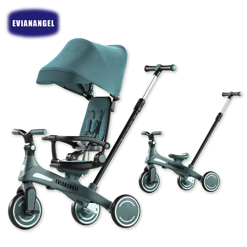 Jual EVIANANGEL Sepeda Roda Tiga Tricycle Stroller Baby Sepeda Anak Lipat Pedal Baby Stroller ...