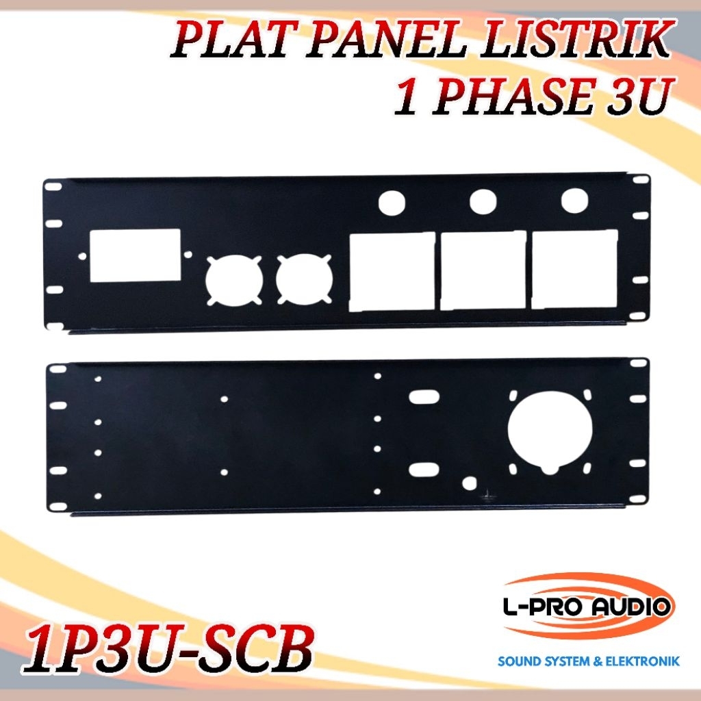 Jual Plat panel jenset 1 phase 3U dan 2U depan dan belakang 1P2U 1P3U ...