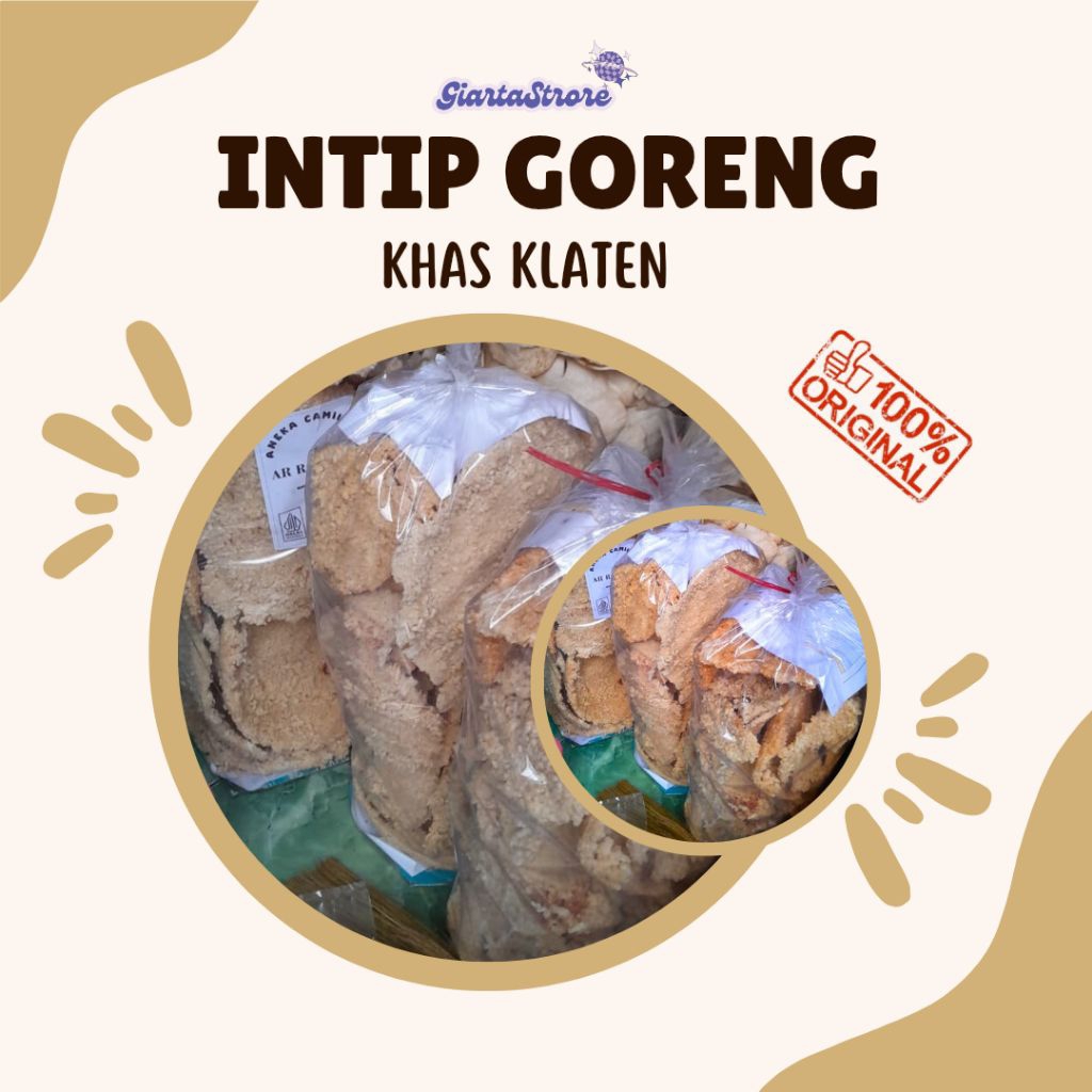 Jual Intip Goreng Asin Gurih Renyah Khas Klaten kemasan 500gr/Intip ...