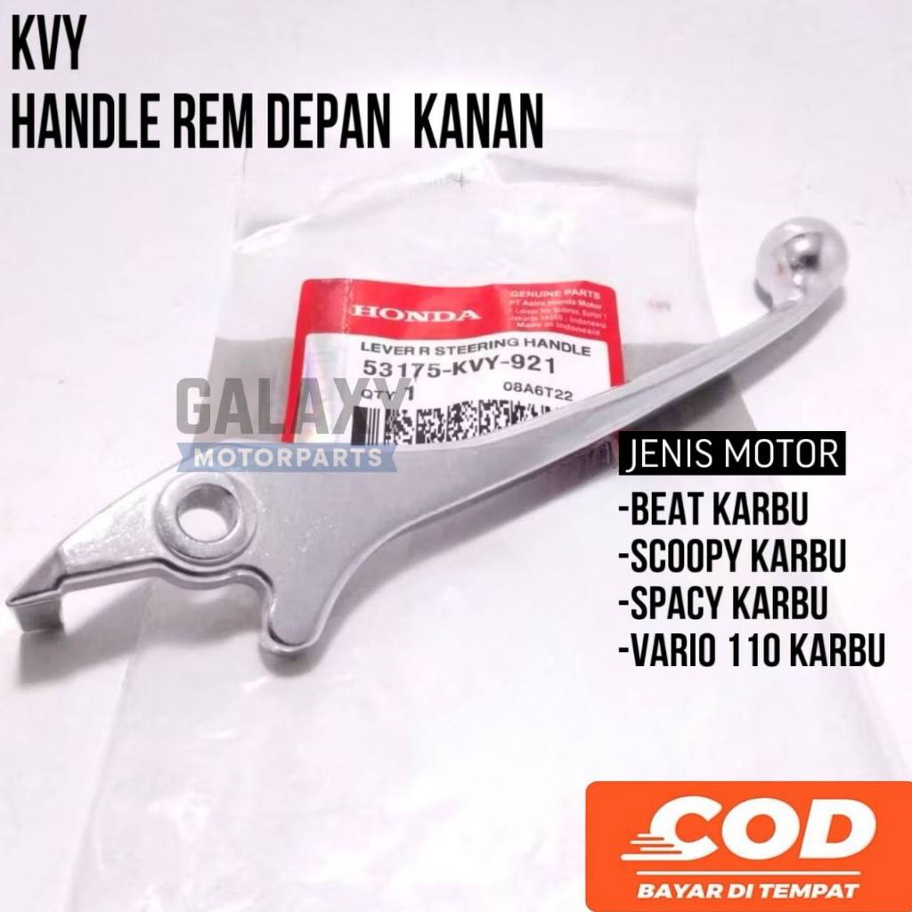 Jual Handle Rem Depan Kanan (KVY) Honda Beat Karbu / Scoopy Karbu ...