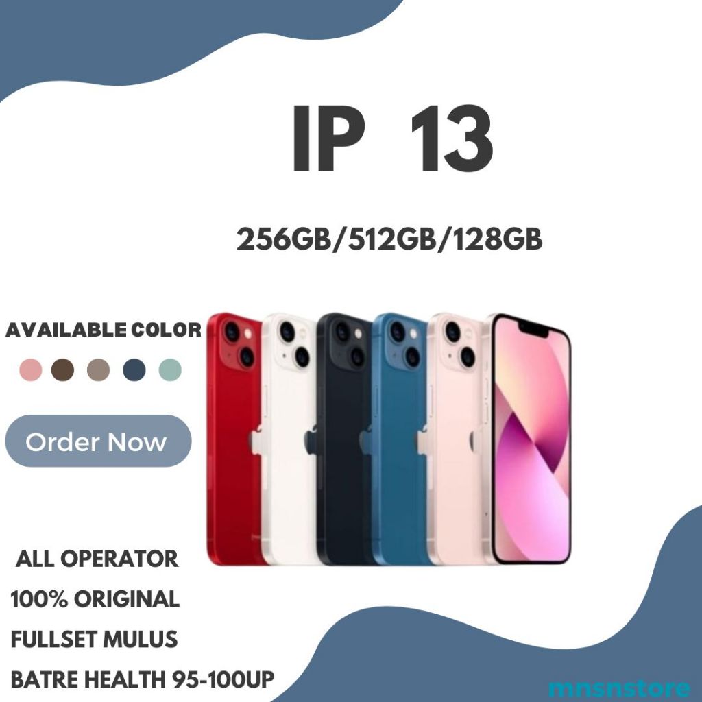 Jual IP 13 /14 128GB 256GB 512GB Second ORIGINAL 100% MULUS NORMAL FULLSET GOOD CONDITIONS ...