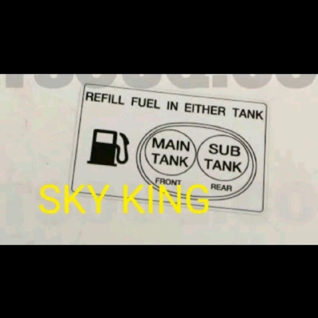 Jual STIKER STICKER LABEL FUEL BENSIN PENGISIAN BAHAN BAKAR INFORMATION ...
