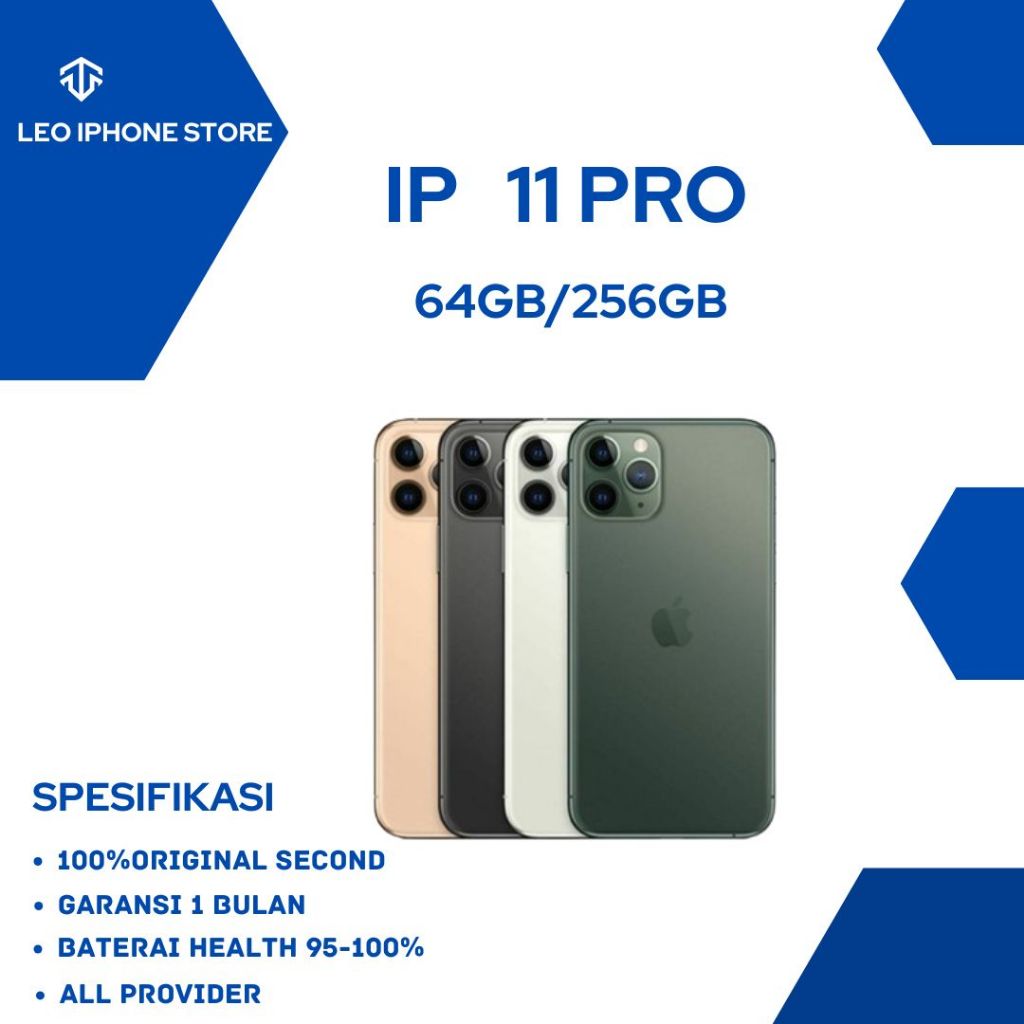 Jual IP 11 Pro 64GB/ 256GB Fullset Lcd Original 100% Mulus No Recond No Refurb GOOD CONDITIONS ...