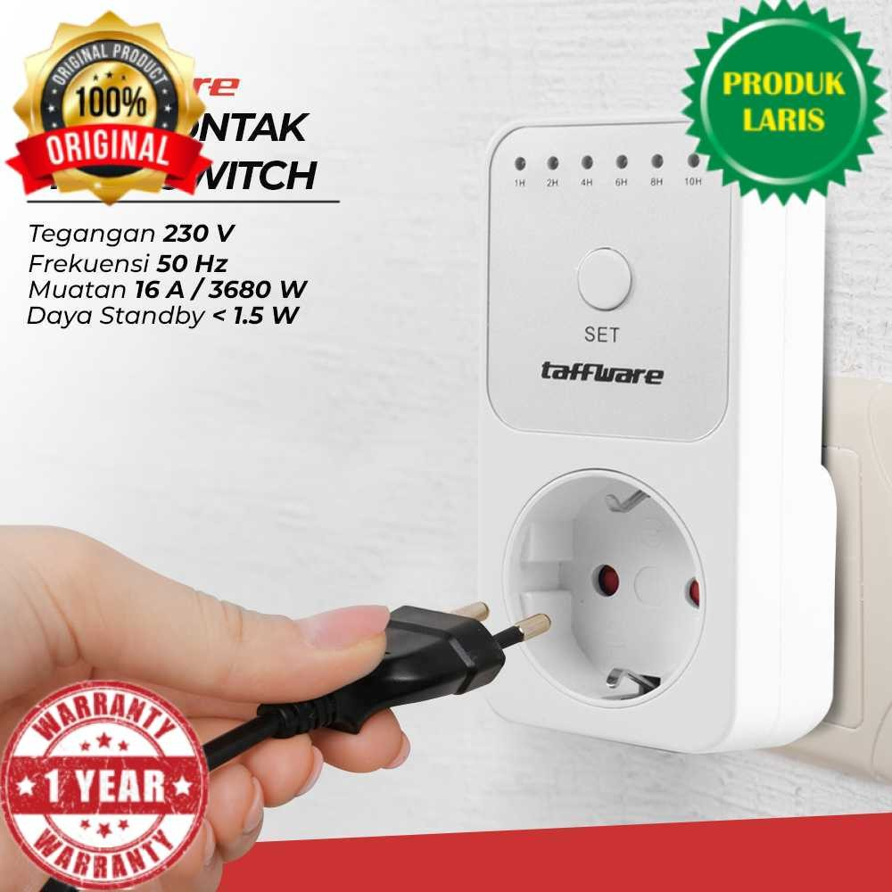 Jual Stop Kontak Programmable Timer Colokan Kabel Timing Dengan White ...