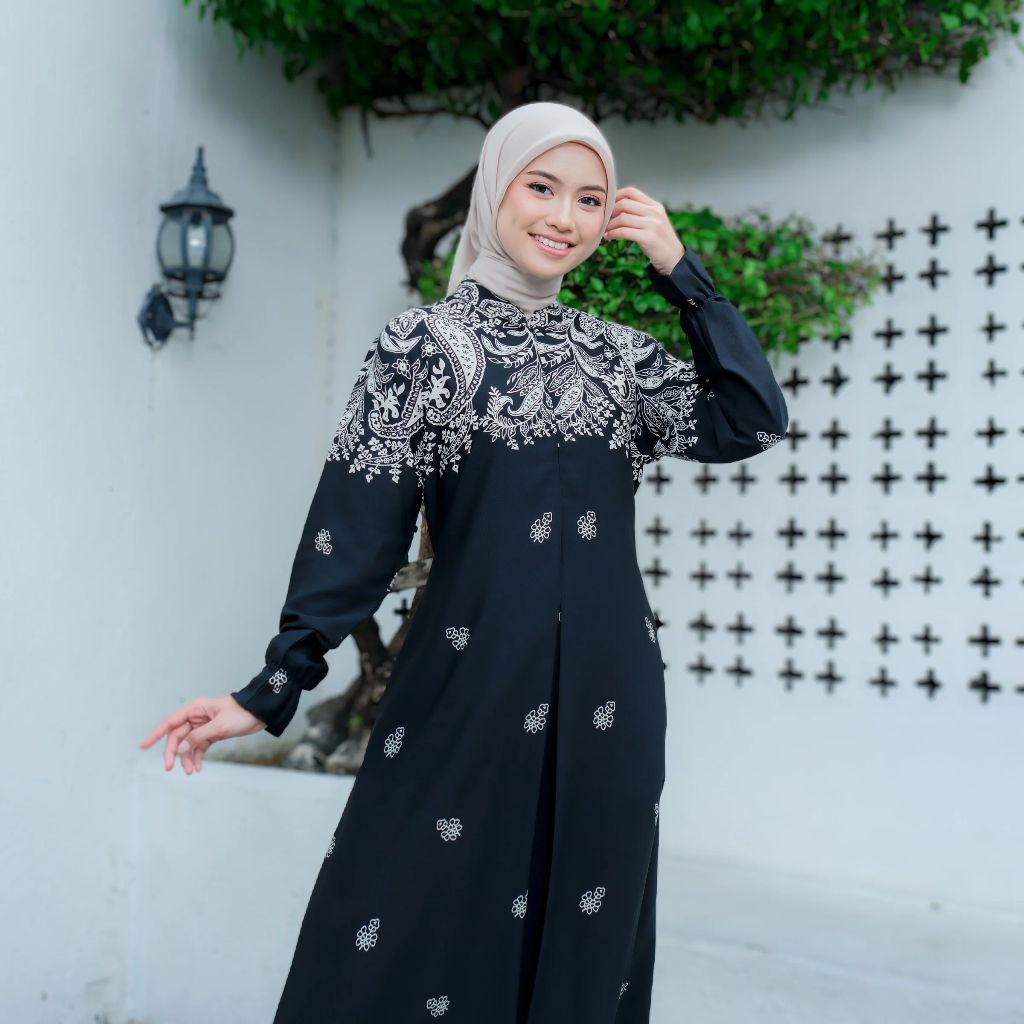 Jual Gamis Dress Wanita Busui Homedress Shopia KVG Modesty | Shopee ...