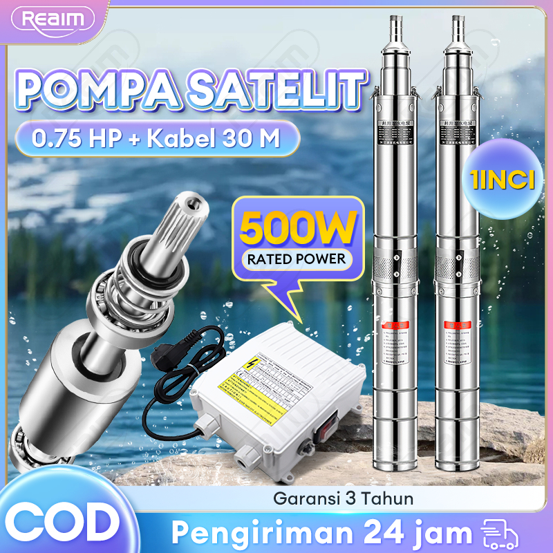 Jual Reaim Pompa Air Satelit 3 Inch 0.75HP pompa air sumur dalam ...