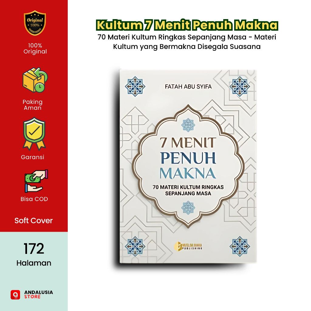 Jual Buku 7 Menit Penuh Makna - 70 Materi Kultum Ringkas Sepanjang Masa | Shopee Indonesia