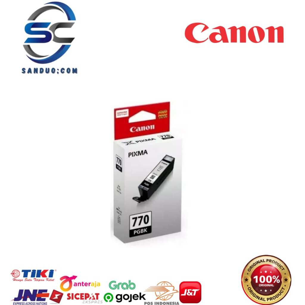 Jual Tinta Cartridge Canon 770 Black Original | Shopee Indonesia