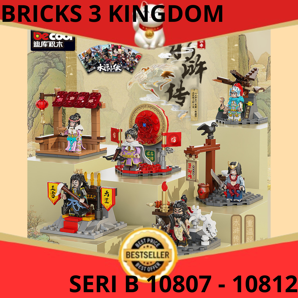 Jual DECOOL BRICK DE COOL BRICKS DIORAMA THREE KINGDOM SAMKOK 3 RAJA ...