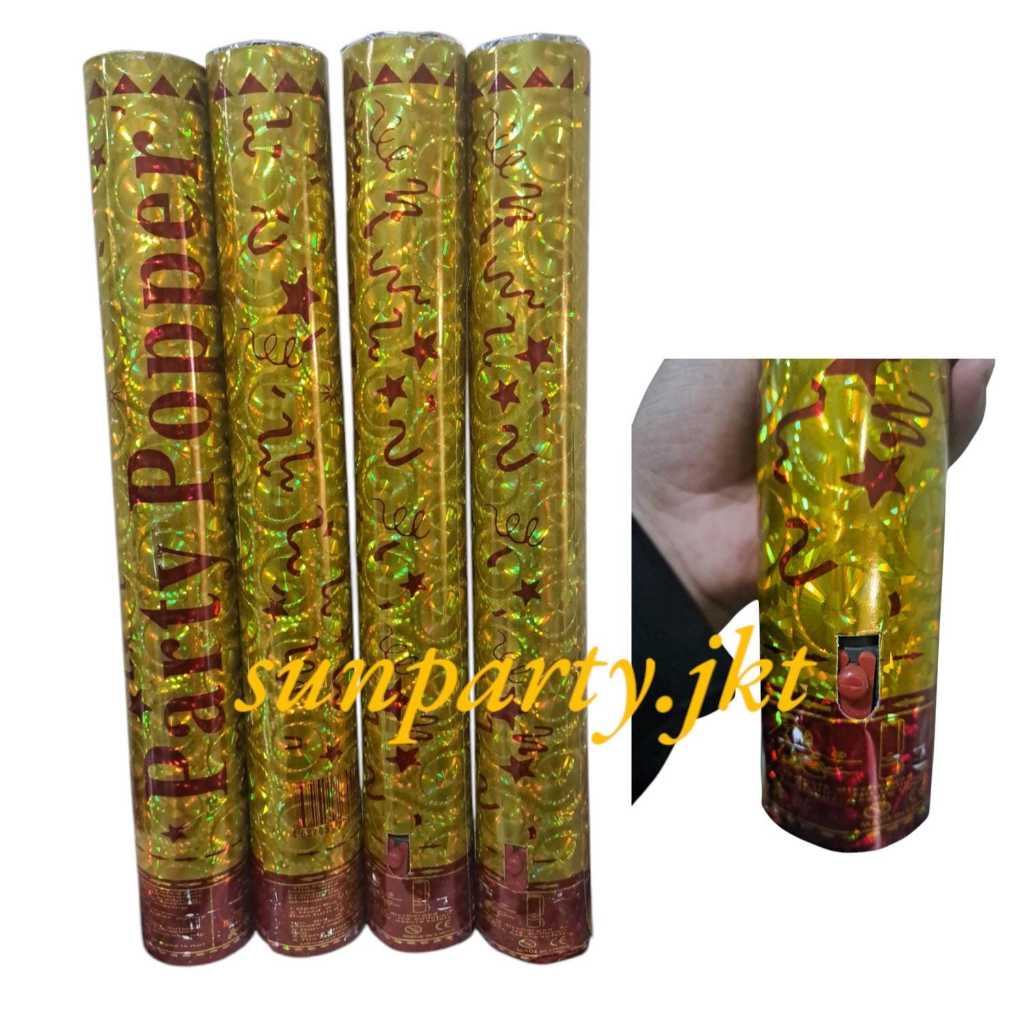 Jual (SUNPARTY) CONFETI TOMBOL / CONFETI 30 , 40 , 50 CM / popper party ...
