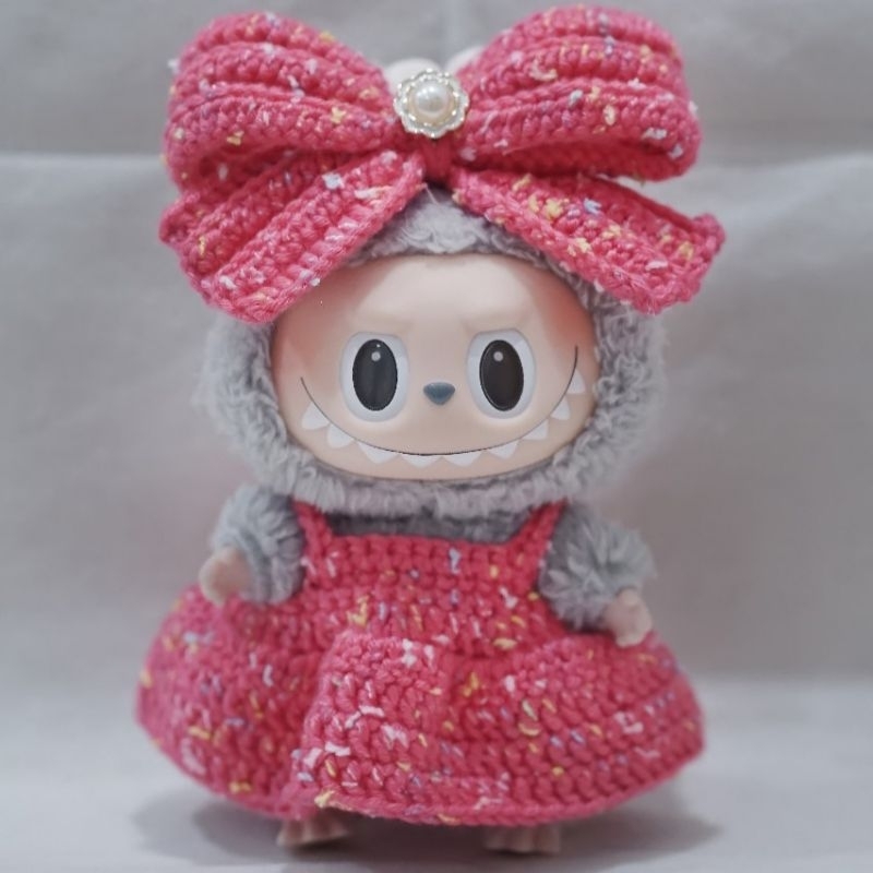 Jual Outfit Labubu Dress Labubu Rajut Baju Labubu V1/V2 | Shopee Indonesia