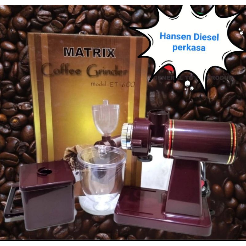 Jual Mesin giling kopi listrik MATRIX / coffee grinder ET-600 MATRIX | Shopee Indonesia