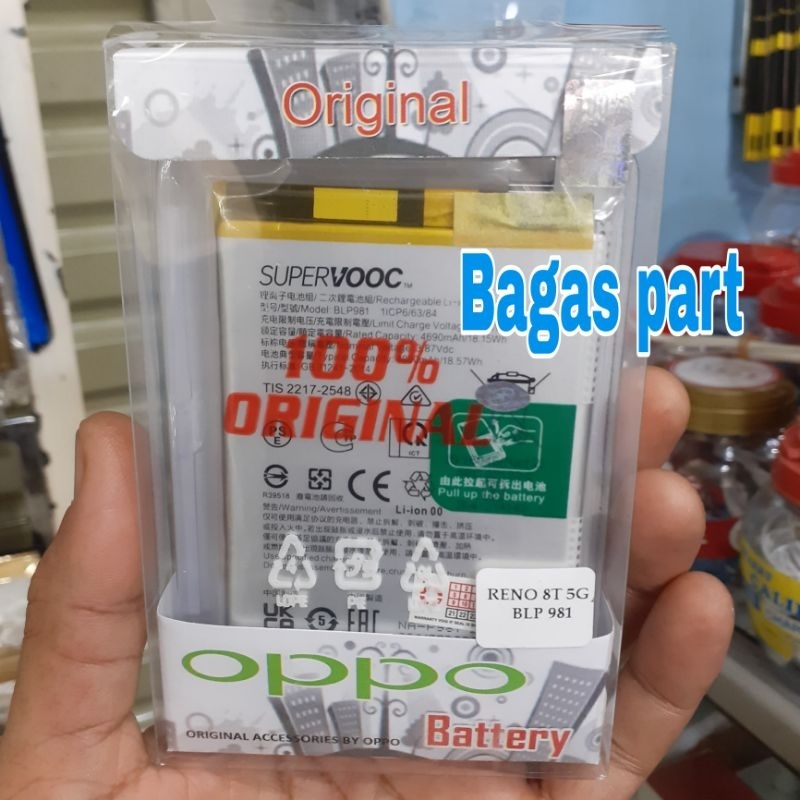 Jual Baterai Battery Batrai Oppo Reno 8T 5G Blp981 Original 100% (Bergaransi) | Shopee Indonesia